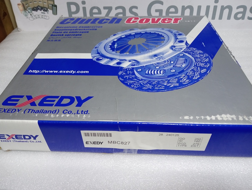 [MBC-827] - DAIKIN EXEDY | PRENSA EMBRAGUE MITSUBISHI L-200 4D56 / 4N15 ...